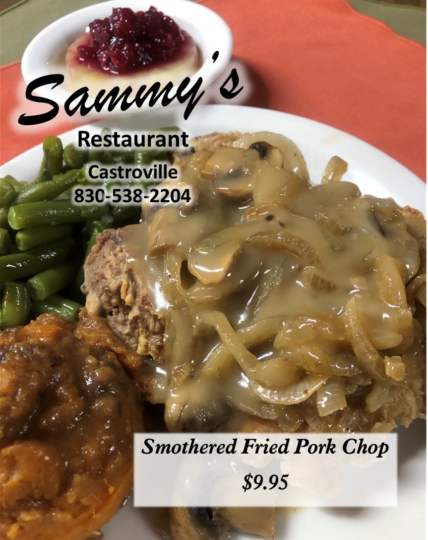 Sammy’s Smothered Fried Pork Chop – Sammy's Restaurant
